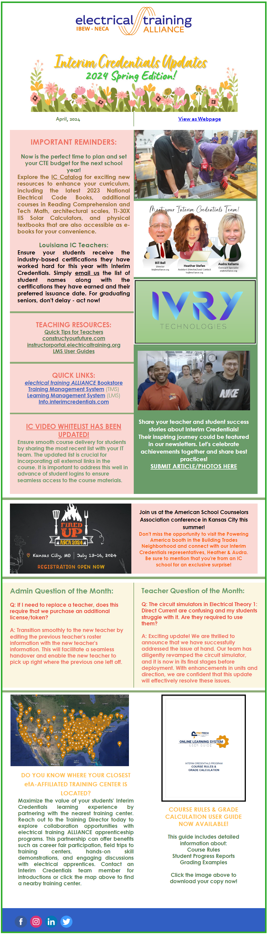 Latest News – Interim Credentials